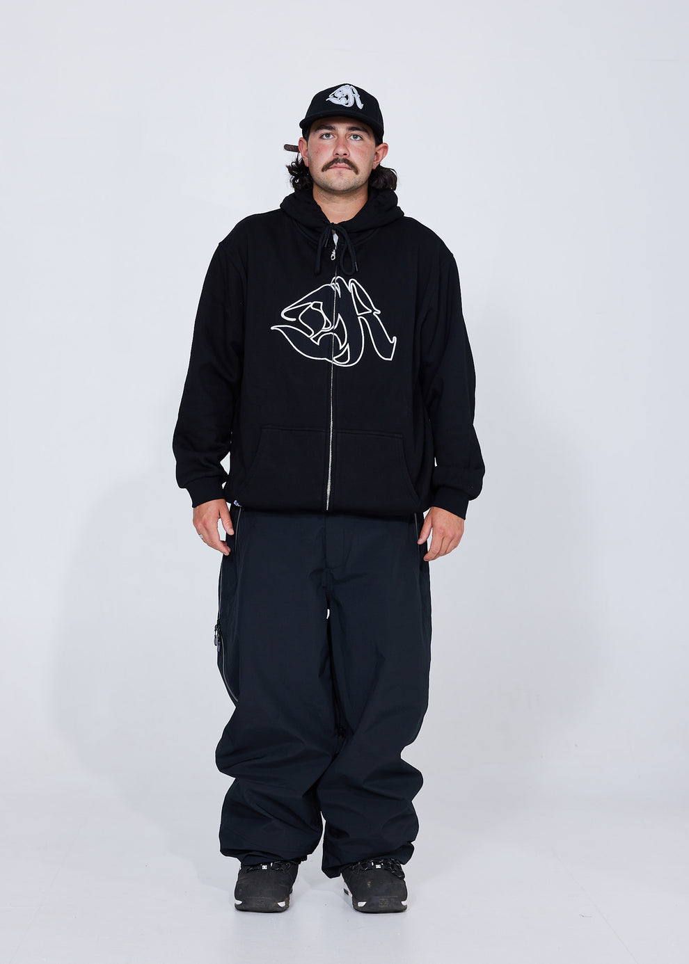 DR Zipper Hoodie - Black – dialrange